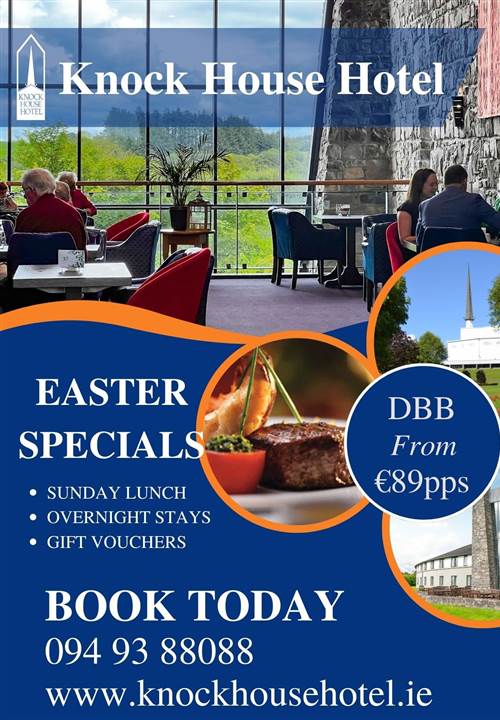 3 Night DBB Senior Saver Offer Knock House Hotel 235…