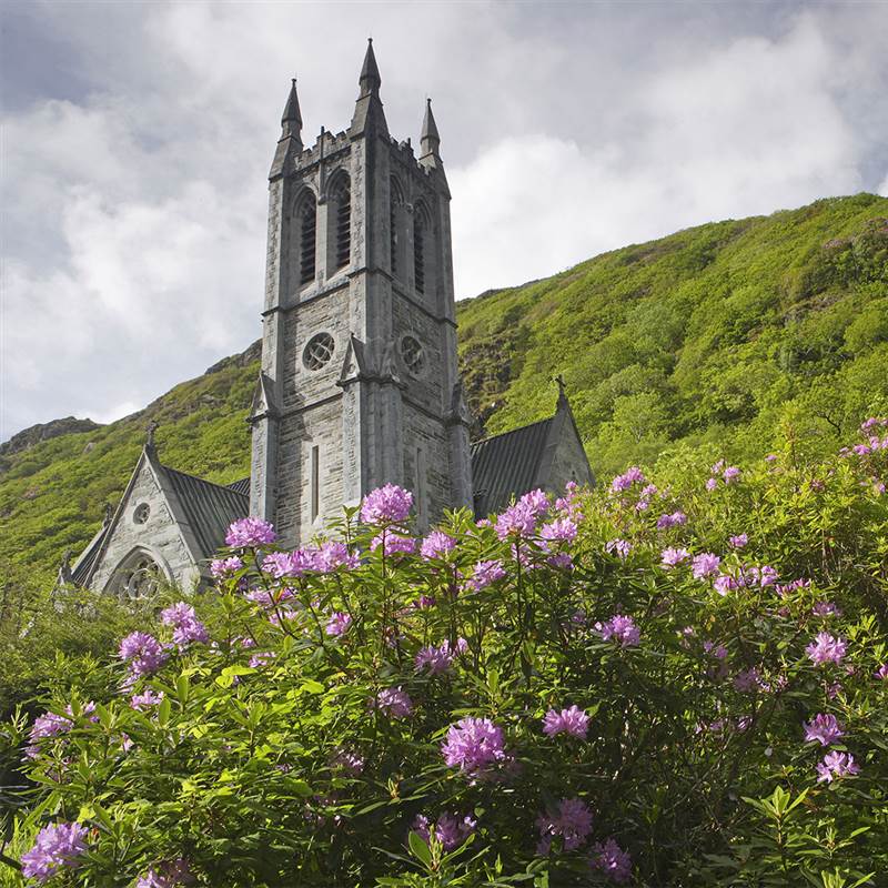The neo - Gothic Church | Kylemore Abbey Tourist Attraction